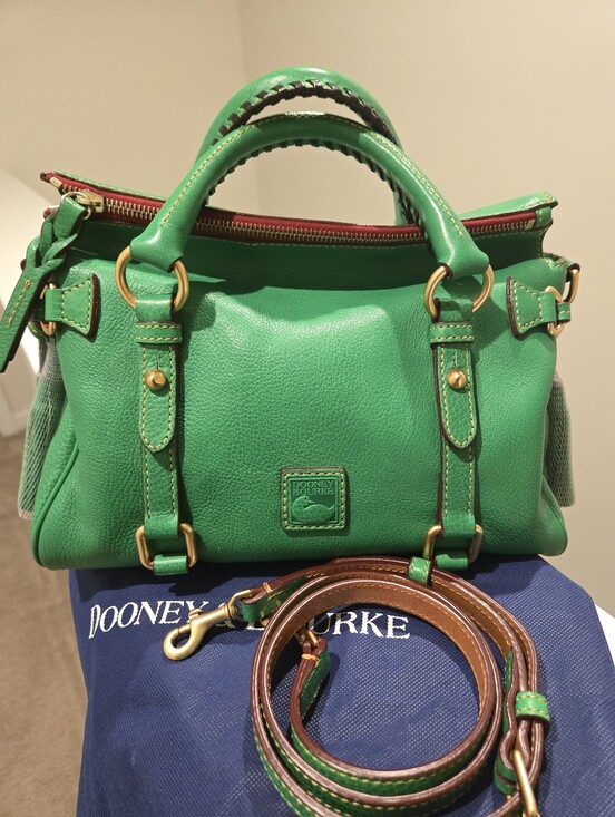 Dooney & Bourke | Bags | Rare Dooney Bourke Kelly Green Florentine ...